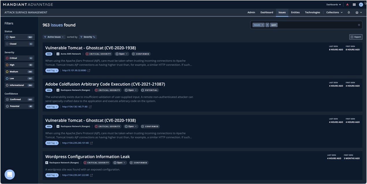 Mandiant ASM 以情資驅動的攻擊面管理 | 品牌新訊 | 企業IT解決方案首選代理商 | 零壹科技 Zero One Tech.